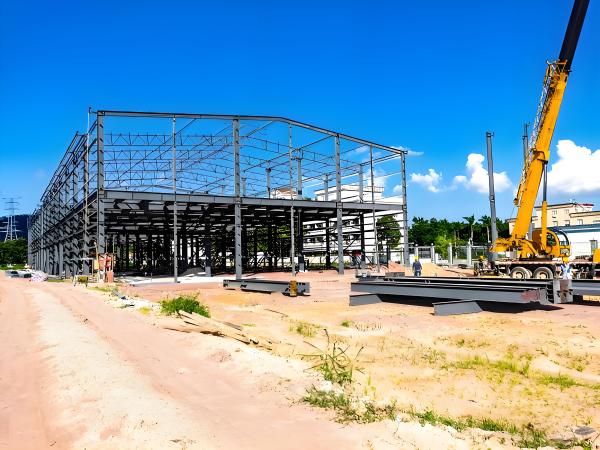Quality Large Span Metal Workshop Building Kits Q355 Industrial Plant Prefabricated Commercial Buildings for sale