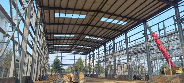 Quality Heavy Duty Workshop Steel Structure Q355B Anti Fatigue Industrial Steel Buildings for sale