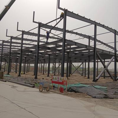 China Logistics Customized Steel Structure Warehouse  50m 60m Prefabricated Warehouse Buildings for sale