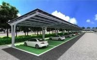 Quality Q355B Solar PV Carports Weather Resistant 35m/S Wind Carport Pv System for sale