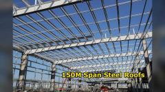 Steel Roofs 150M Span Airport High Speed Rail