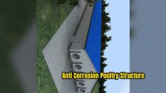 Galvanized Poultry Steel Structure Ventilation Anti-Corrosion