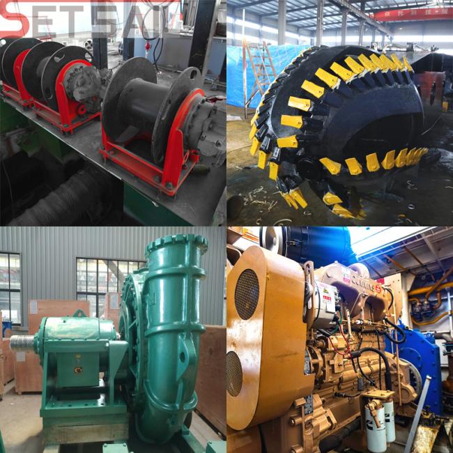Full Hydraulic Automatic Cutter Head Dredger with Suction Pump
