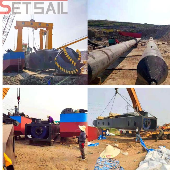 Full Hydraulic Automatic Cutter Head Dredger with Suction Pump