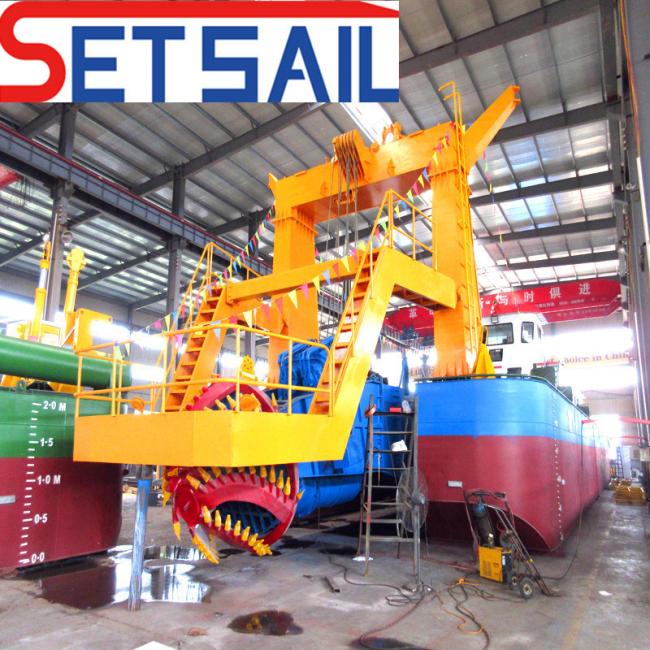 Hydraulic Cutter Head Diesel Engine Pump Sand Dredging Machine