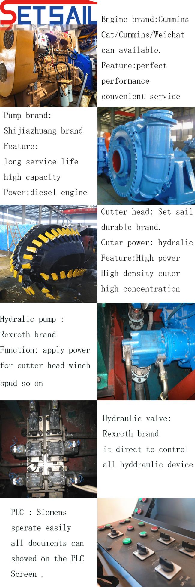 Hydarulic Winch Cutter Suction Pump Dredging Equipment for River