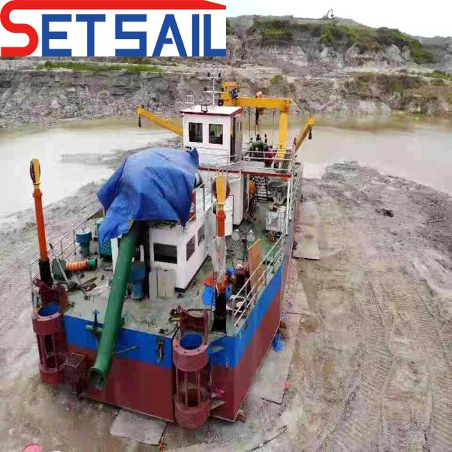 Small Diesel Engine Cutter Suction Dredger Used in River and Lake