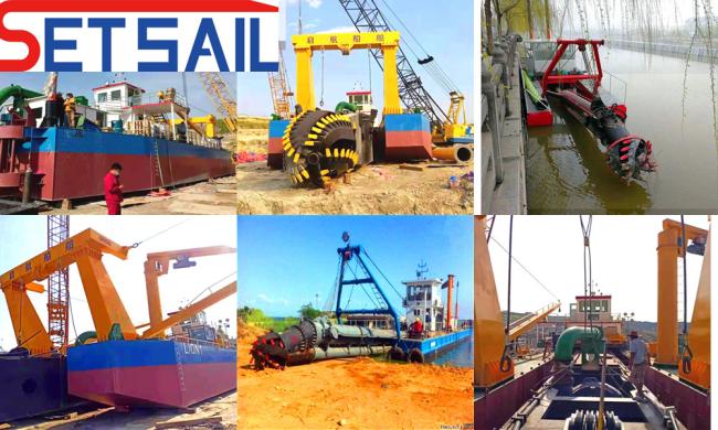 Hydraulic Cutter Head River Sand Cutter Suction Dredger for Mud
