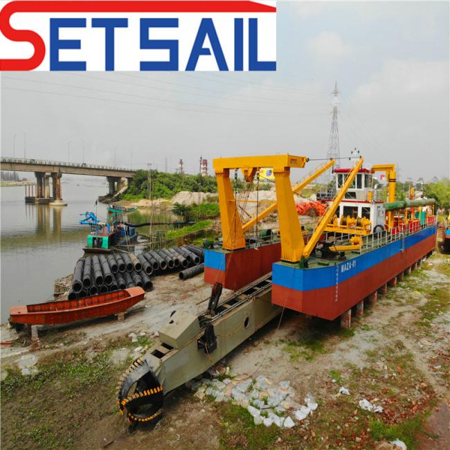 Hydraulic Pump Cutter Suction Dredging Sand Ship for Sale