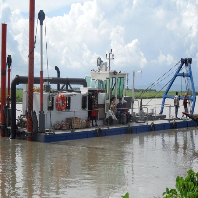Cutter Suction Dredging River Sand Pump Boat with Concentration Meter