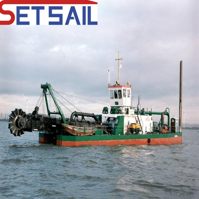 Hydraulic Winch Anchor Boom Diese Engine Wheel Bucket Silt Dredger