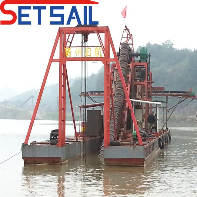 Electric Generator Sets Chain Bucket River Mining Dredger for Gold and Diamond