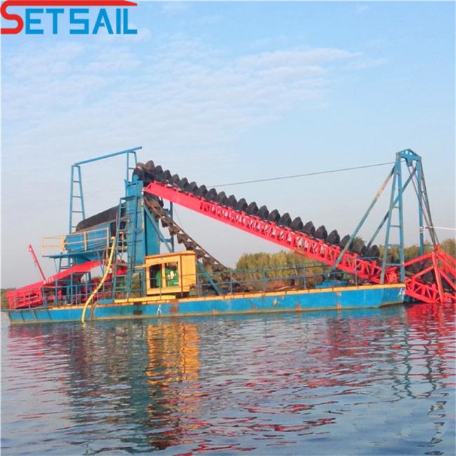 High Capacity Process Gold and Diamond Mixture Dredger with Jigging