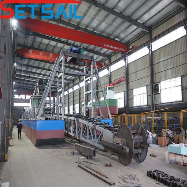 Chain Bucket Sand Gold Diamond Dredger Vessel Used in River