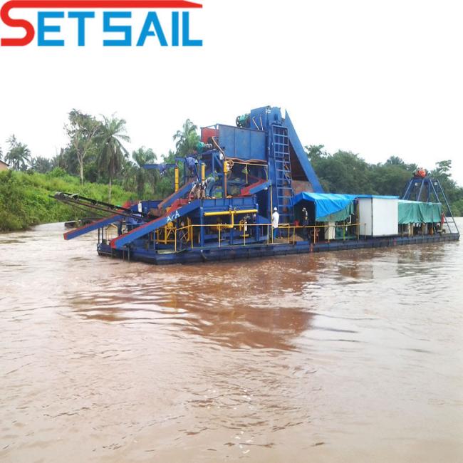 Low Price Chain Bucket Sand Gold Dredge for River Mining