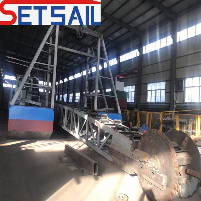 Electric Power Chain Bucket Sand Ship with Trommel Screen