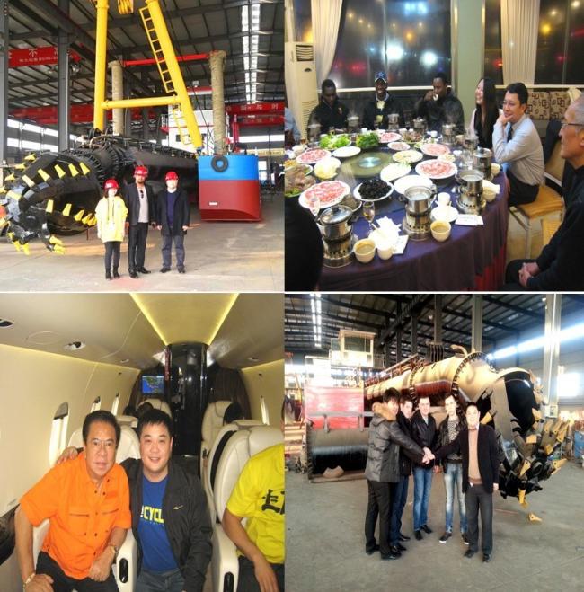 Customized Chain Bucket River Gold Dredger with Trommel Screen