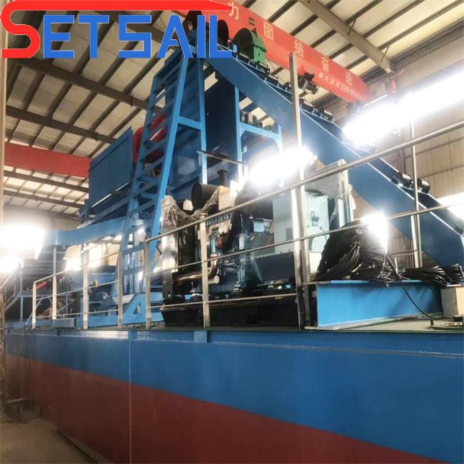 Reliable Performance Chain Bucket River Gold Tin Dredging Equipment