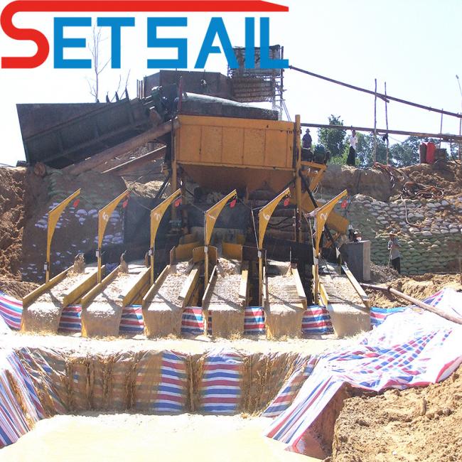 High Efficiency Jigging Land Mining Machinery for Gold and Diamond