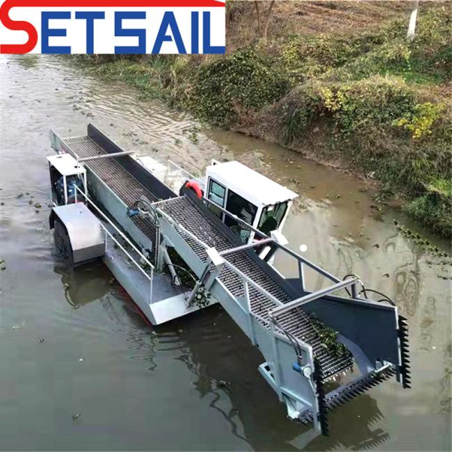 Floating Weeds Water Hyacinth Harvester for Lake Usage