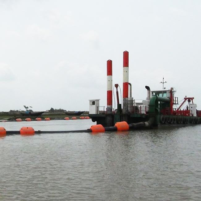 Dredger close-up view