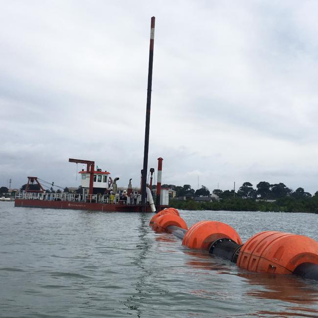 Dredger installation process