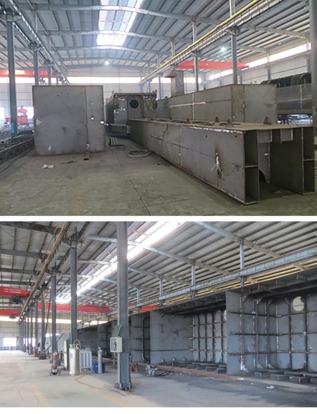 Dredger equipment assembly in workshop