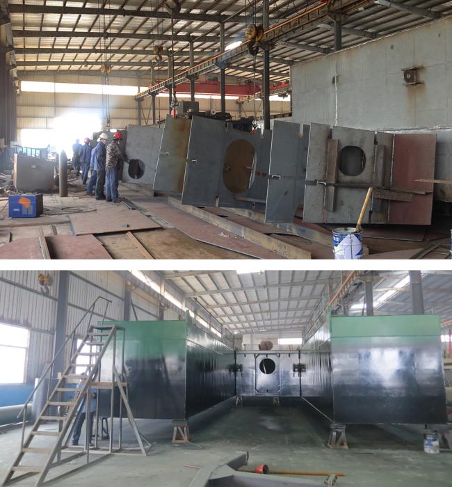 Dredger manufacturing workshop