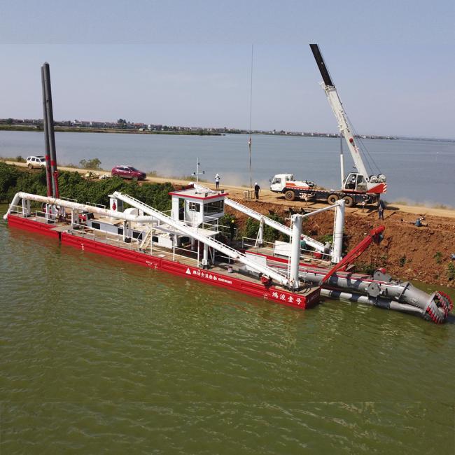 JMD550 22inch cutter power suction dredger in working site