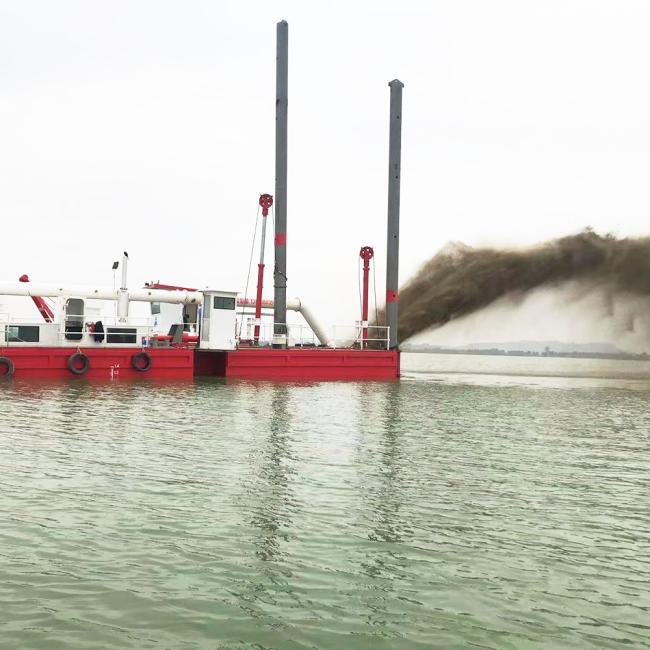 JMD550 cutter power suction dredger working