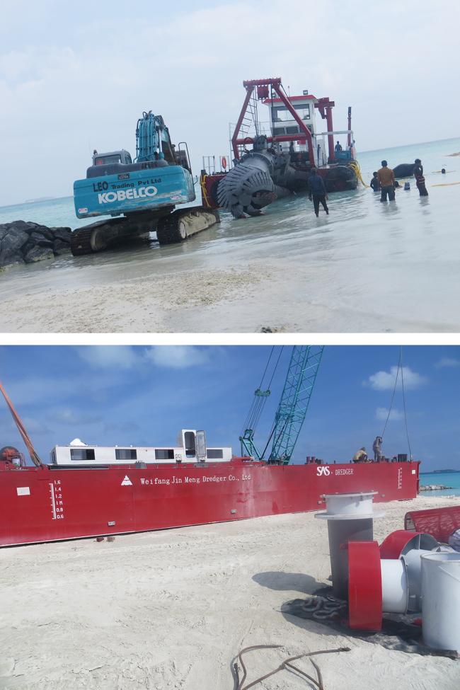JMD350 14inch small type cutter suction dredger assembly