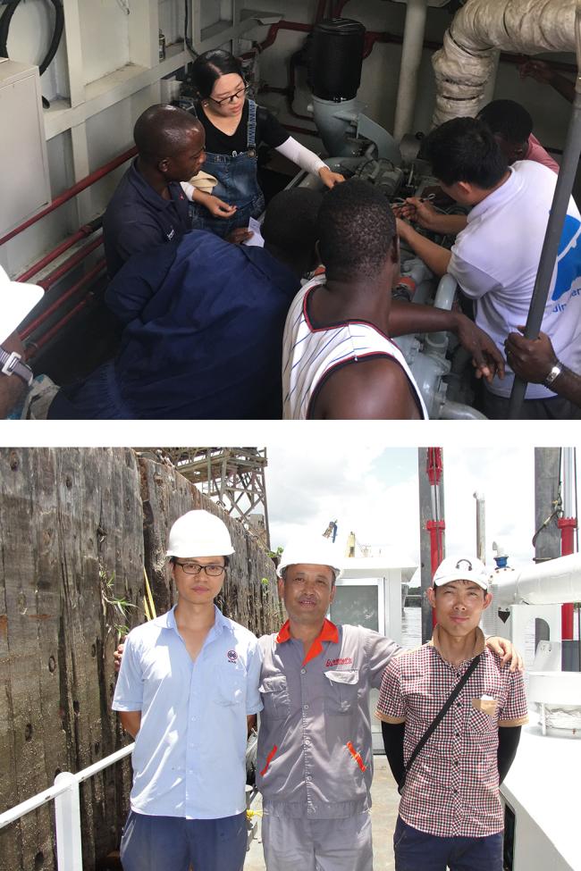 Training session for dredger operators