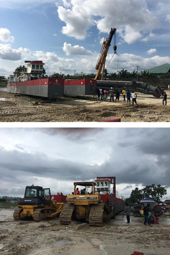 JMD550 River Dredger assembly process