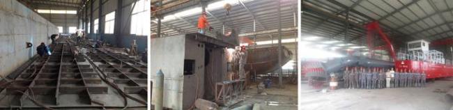 Weifang Jin Meng Dredger Co., Ltd. factory production line 1