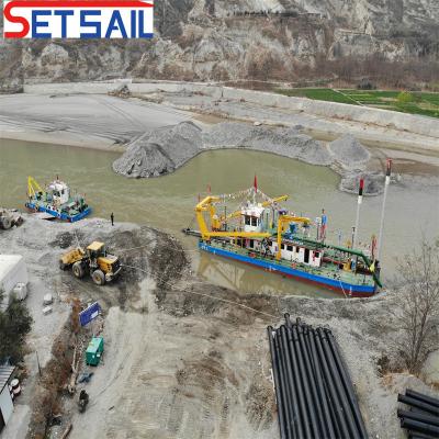 Cina 800m3 Tagliatore di flusso d'acqua, pompa di sabbia, dragaglio con vela fissa e sistema idraulico Rexroth in vendita