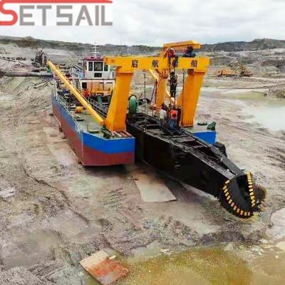 Cina GPS Cummins Motore Diesel Cutter Suction Mud Dredger con dimensioni di pompa Wn200-Wn1000 in vendita
