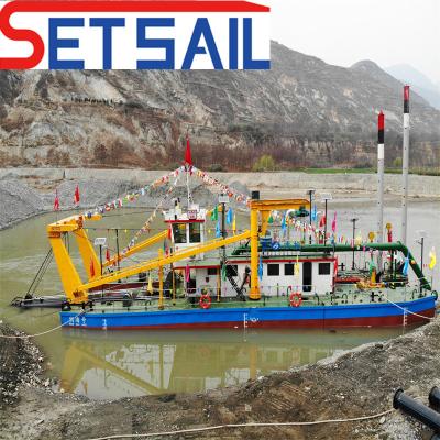 Cina Tipo di energia diesel 10 pollici Flusso d'acqua 1500m3 Tagliatore Scavatrice per campioni di fiume in vendita