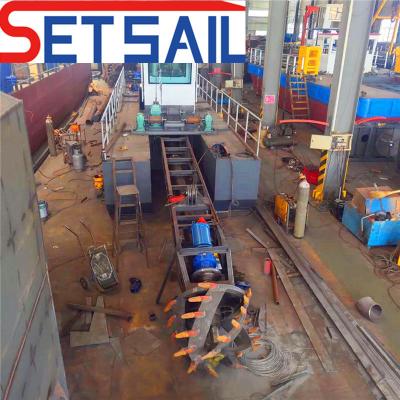 Cina 200kw Motore ausiliare Power Cutter Suction Dredger per flusso d'acqua completo 2000m3 di sabbia fluviale in vendita