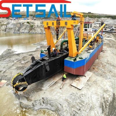 China 500-5000m Distância de descarga Processo Corte de lama do lago Sucção Silt Dredger para areia do rio à venda