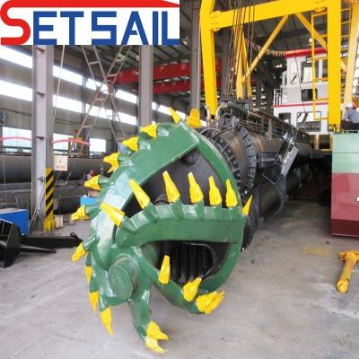 Cina US 14 Inch Cutter Suction River Sand Dredger con tubo HDPE e potenza di taglio da 70 kW a 110 kW in vendita