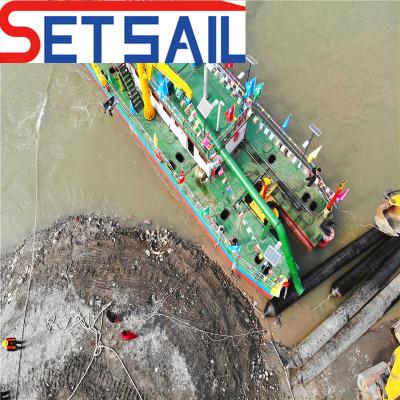 Cina 50-450kw Customisable Lake Sand Cutter Suction Dredging Machine con pompa sottomarina in vendita