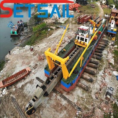 China Total Weight 28-1000t Siemens PLC Cutter Suction Sand Dredging Machine with Anchor Boom for sale