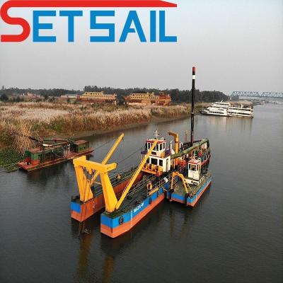 China Total Weight 28-1000t Siemens PLC Cutter Suction Sand Dredging Machine with Anchor Boom for sale