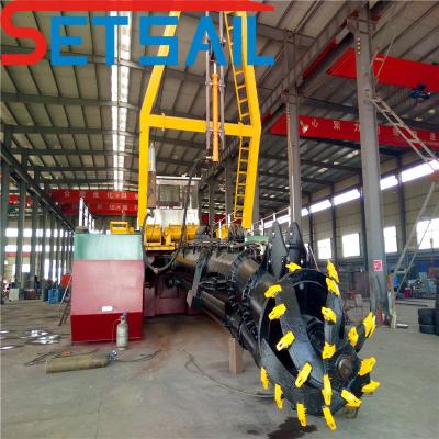China Total Weight 28-1000t Siemens PLC Cutter Suction Sand Dredging Machine with Anchor Boom for sale