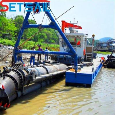 Cina Scavatrice di 10 pollici di aspirazione Scavatrice di fango fluviale per dragaggio Larghezza totale 5,5 m Altezza totale 1,48 m in vendita