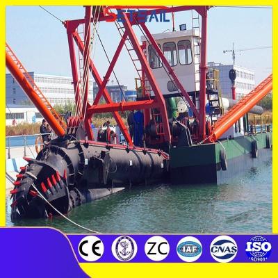 Cina 1000 metri Distanza di scarico 10 pollici Cutter Suction Lake Sand Dredger con idrociclone in vendita