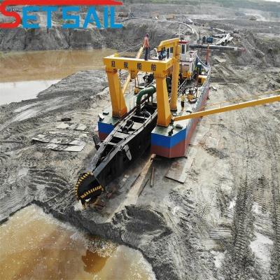 Cina Dredger a pompa di aspirazione da 10 pollici per sabbia fluviale entro 8 metri profondità di dragaggio in vendita