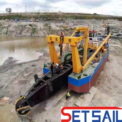 China Stable Performance Cutter Suction Dredger with Flow Meter and Weichai Diesel Engine for sale