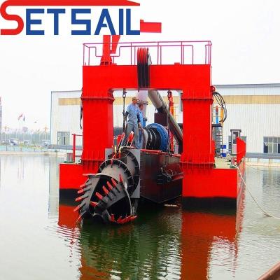 China Stable Performance Cutter Suction Dredger with Flow Meter and Weichai Diesel Engine for sale
