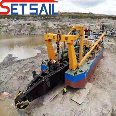 China Stable Performance Cutter Suction Dredger with Flow Meter and Weichai Diesel Engine for sale